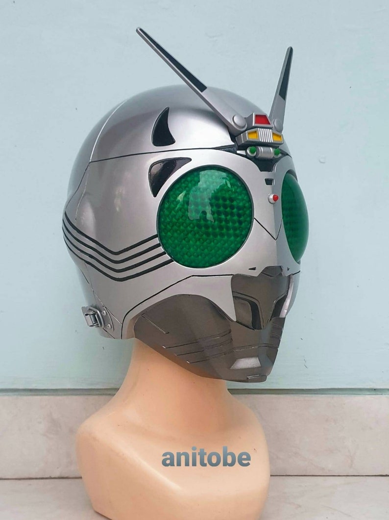 Shadowmoon Resin Helmet of Kamen Rider Black Rx Tokusatsu - Etsy