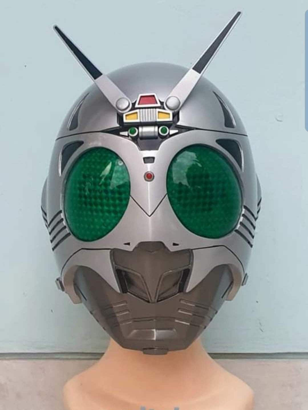 Shadowmoon Resin Helmet of Kamen Rider Black Rx Tokusatsu - Etsy UK