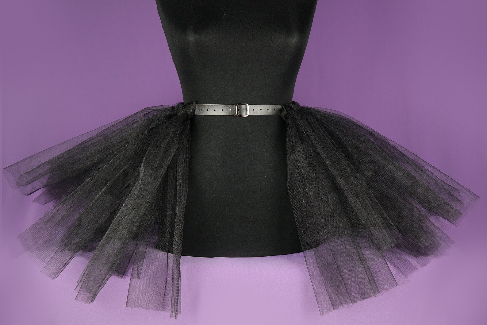 Leather Tulle Tutu Skirt: Goth Witchy Ballerina Costume - Etsy