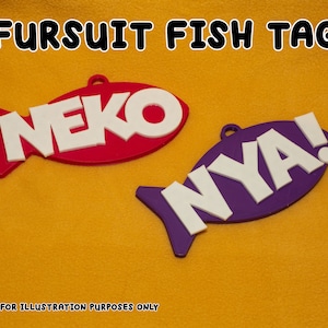Custom 3D Printed Fish Tag for Fursuits Etc. - Etsy Australia