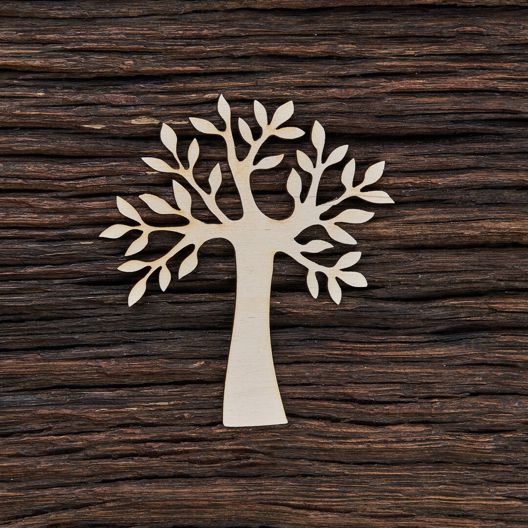 Archivo digital cortado con láser archivos .svg .dxf Árbol de madera ...