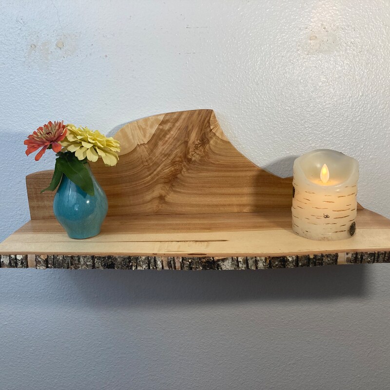 Live Edge Shelf - Etsy