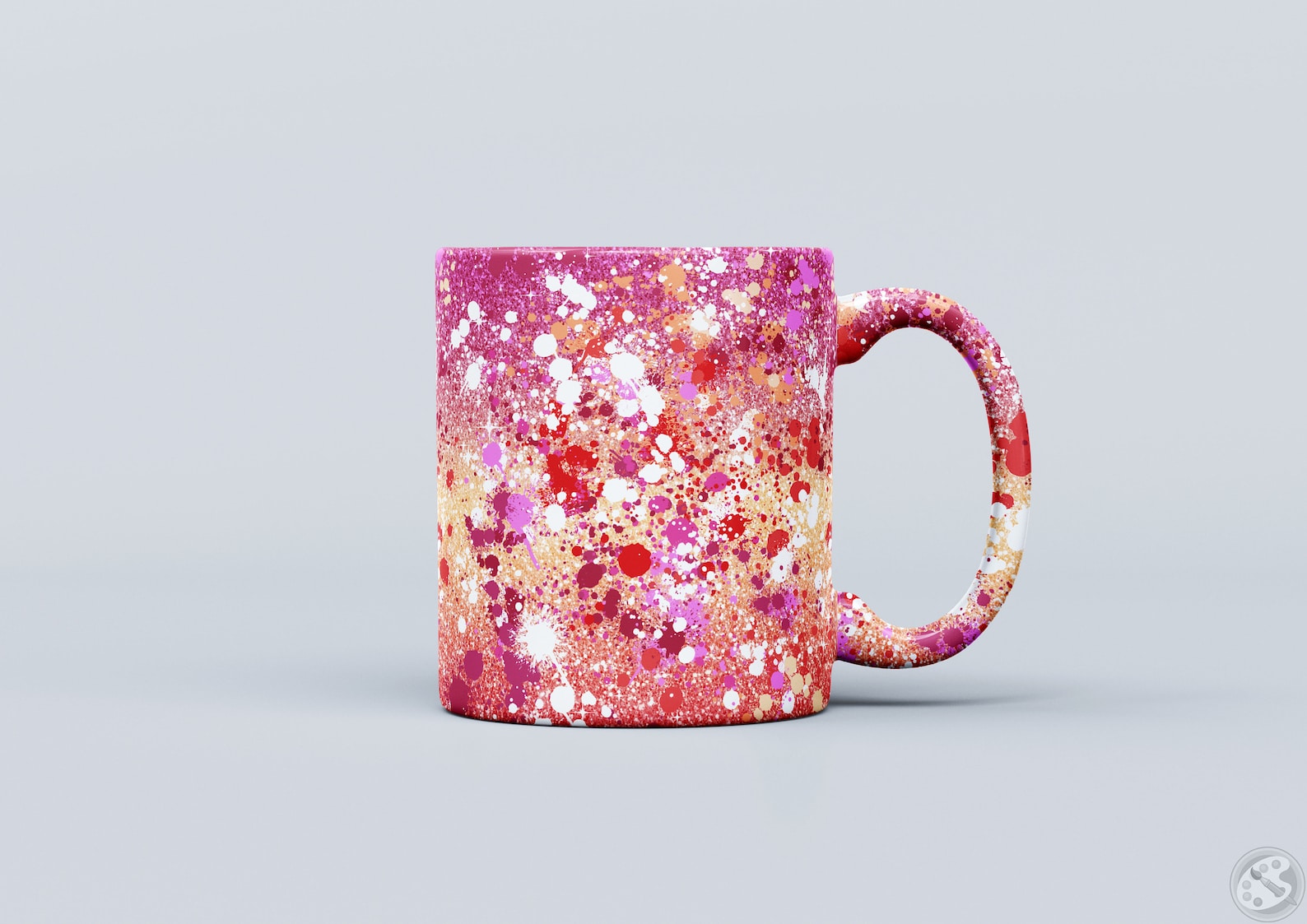 Sunset Paint Splatter Digital Paper: Shimmering Colorful - Etsy