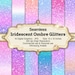 Iridescent Ombre Glitter Seamless Digital Paper: Shimmering Mermaid ...