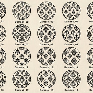 Damask Photoshop Brushes: Luxury Seamless Damask Pattern PS Brushes ...