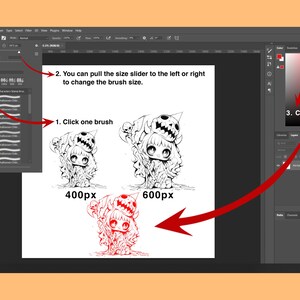 Halloween Chibi Characters Stamp Brushes: 56 Halloween Procreate Brush ...