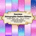Iridescent Ombre Glitter Seamless Digital Paper: Shimmering Mermaid ...