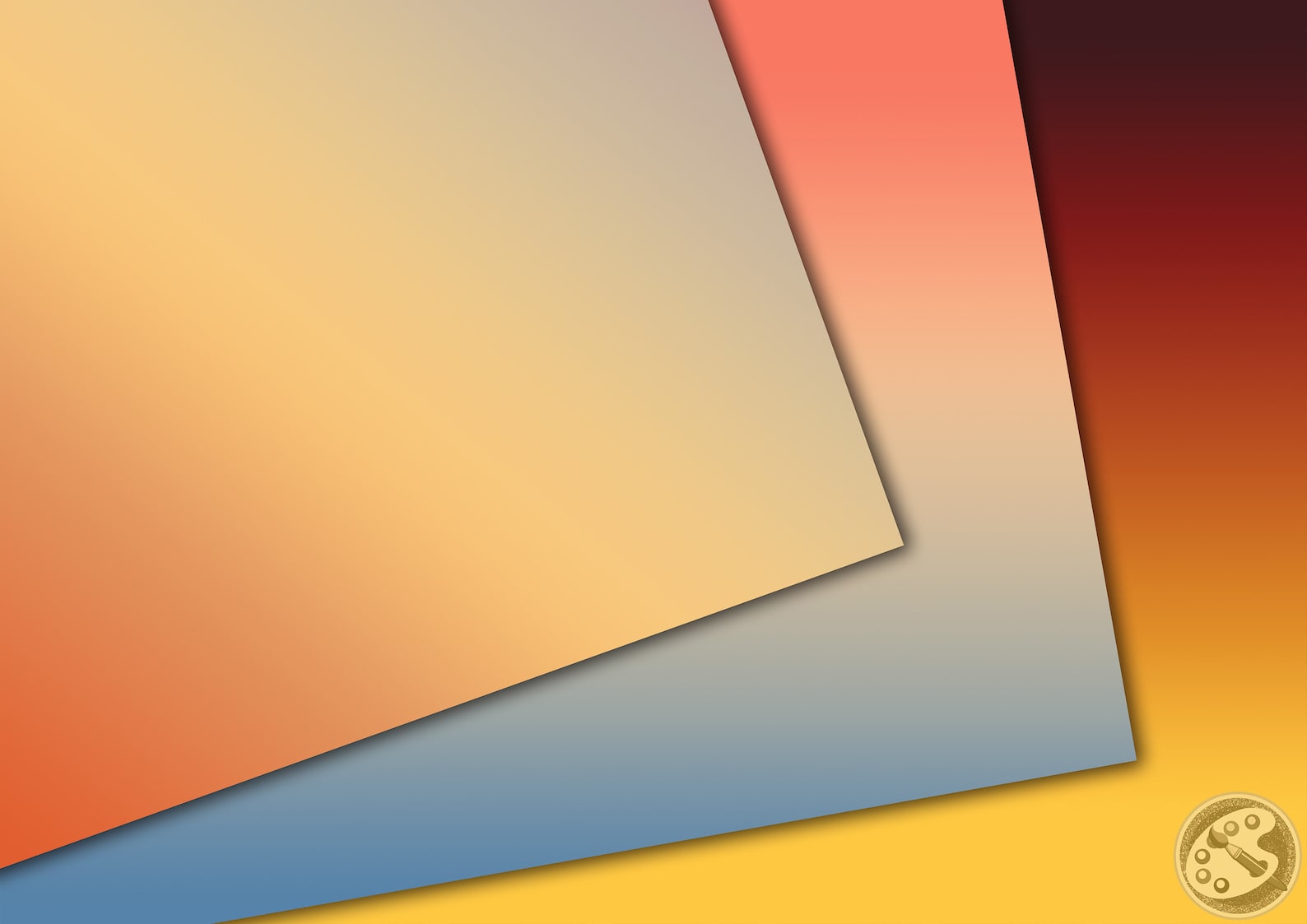 Sunset Gradients Digital Paper: Amazing Sky Gradient Sunset Ombre ...