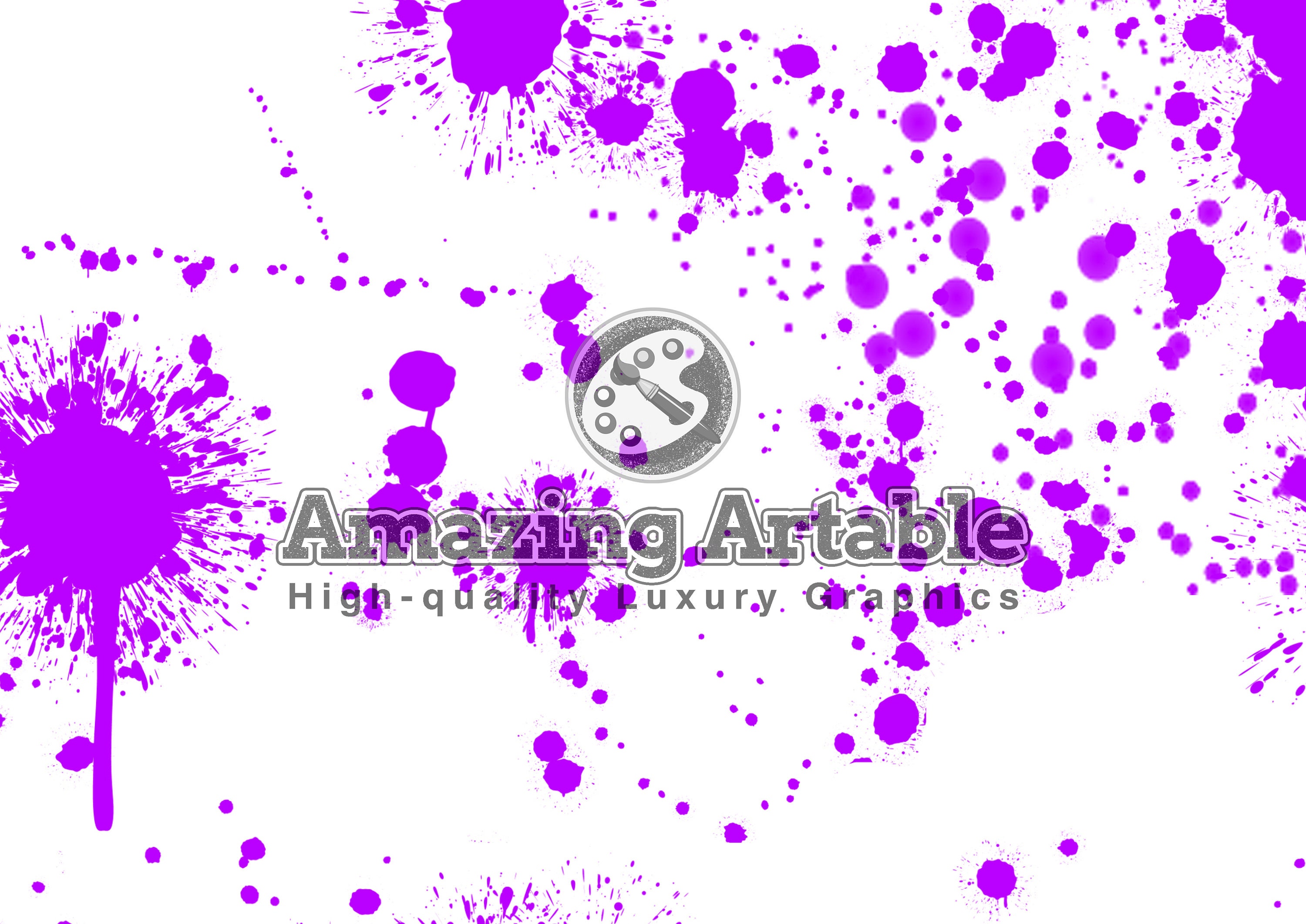Rainbow Paint Splatter Seamless Digital Paper: Red Splatter Yellow Neon ...