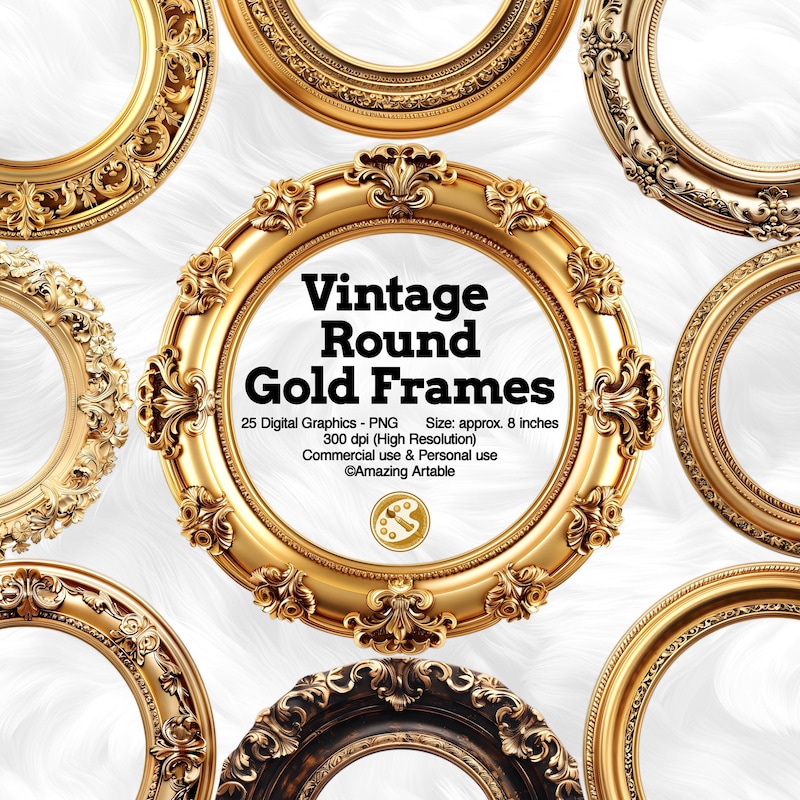 Round Picture Frames - Etsy UK