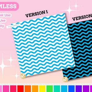 Curved Line Seamless Digital Paper: Bright Rainbow Line Digital Paper ...