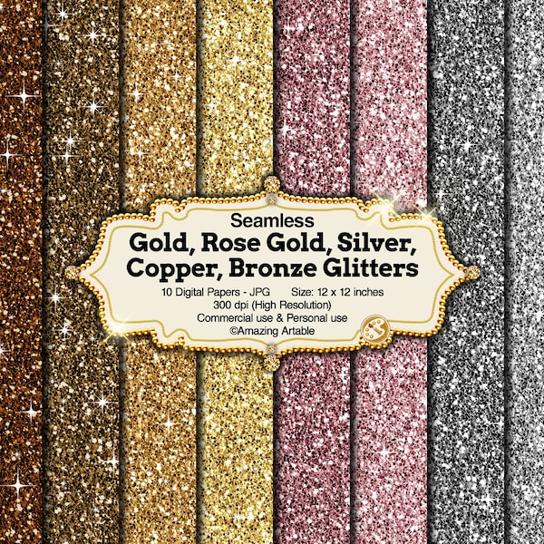 Gold Glitter Paper - Etsy