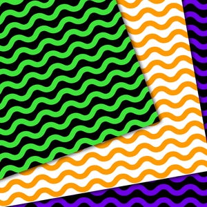 Curved Line Seamless Digital Paper: Bright Rainbow Line Digital Paper ...