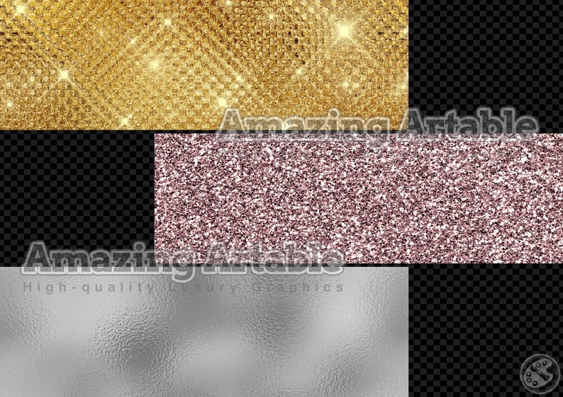 Luxury Strips Clipart: Sparkling Gold Strip Overlays Luxury Gold ...