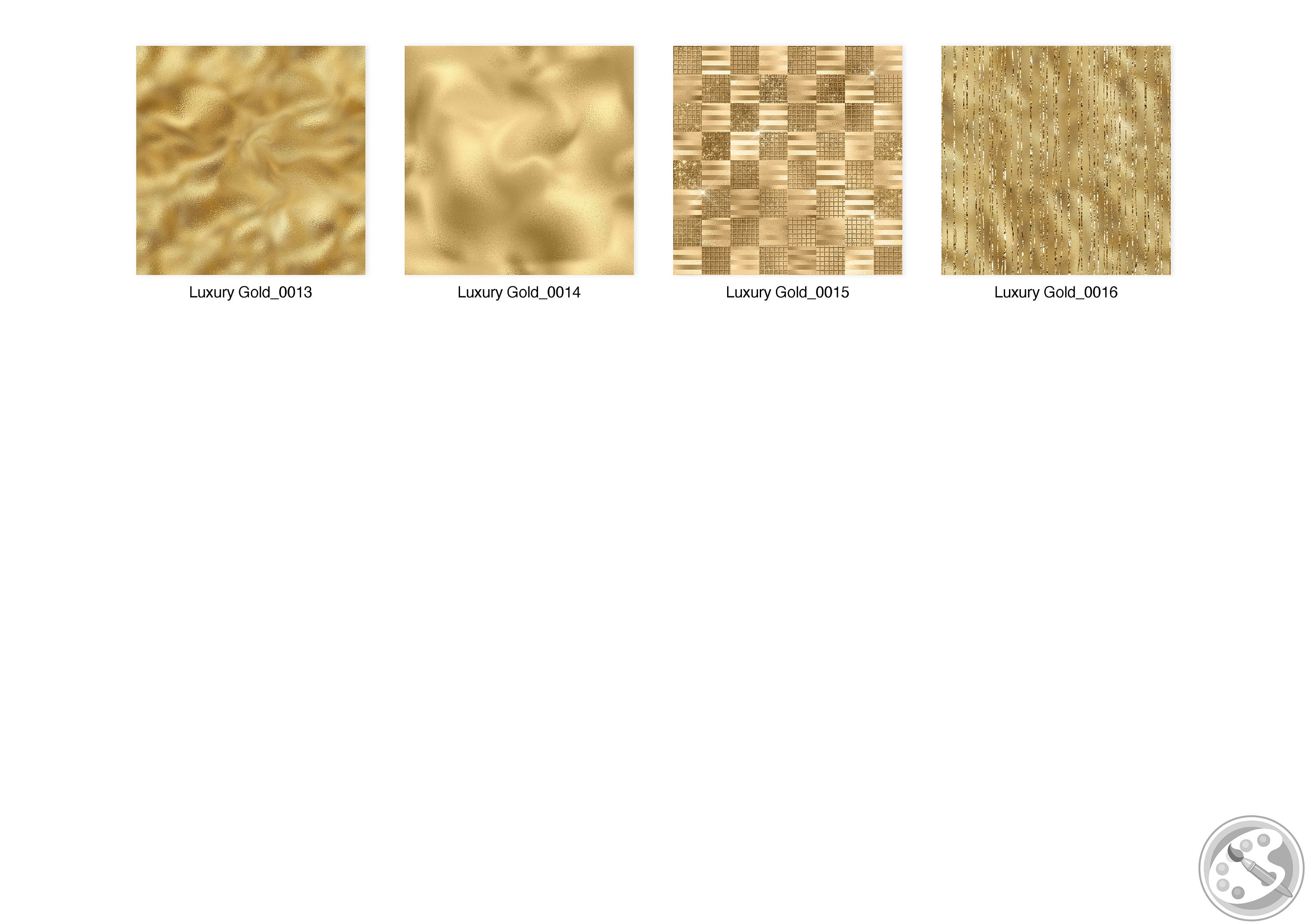Luxury Gold Digital Paper #1: Shiny Seamless Metallic Gold Textures ...