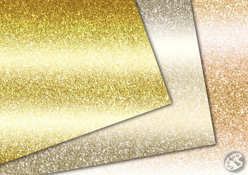 Gold Gradients Digital Paper: Luxury Gold Gradient Paper Gold - Etsy