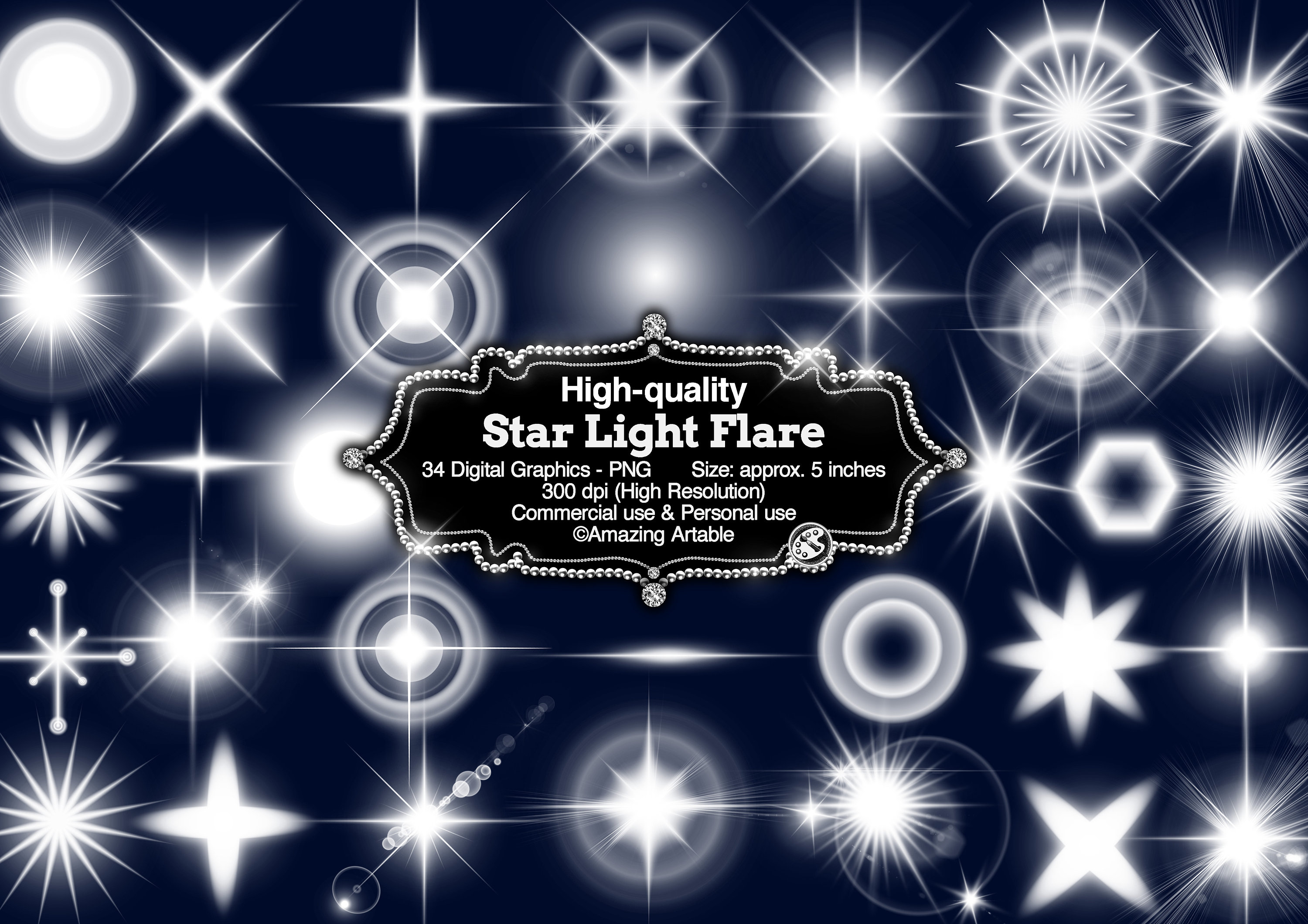 Star Light Flare Clipart: Flare Lights Sparkle Overlays Lens Flare Star ...