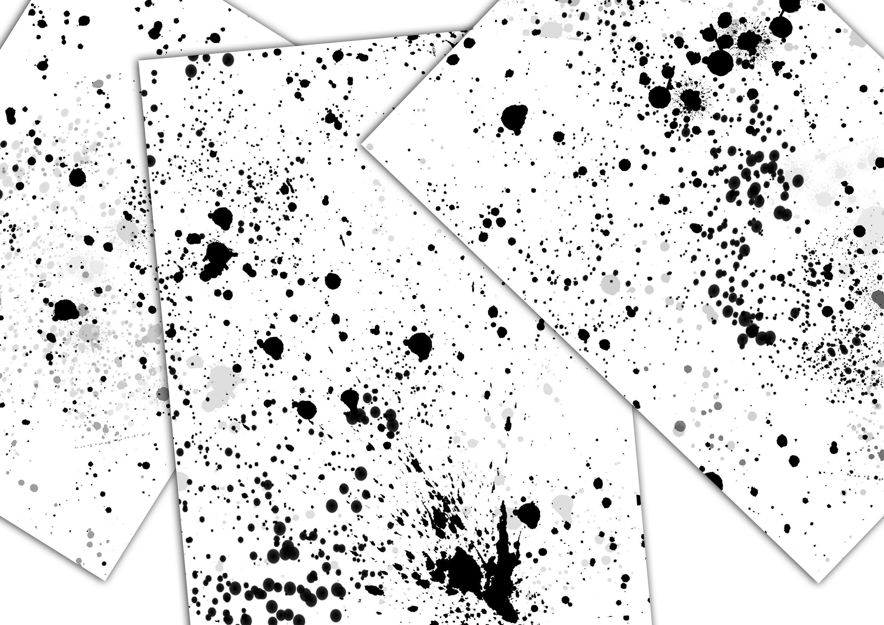 Black Paint Splatters Seamless Digital Paper: Luxury Digital Paper ...