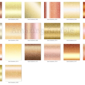 Gold Gradients Digital Paper: Luxury Gold Gradient Paper Gold Ombre ...