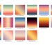 Sunset Gradients Digital Paper: Amazing Sky Gradient Sunset - Etsy