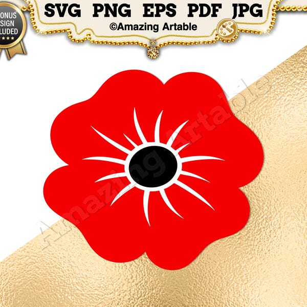 3d Poppy Template Svg - Etsy UK
