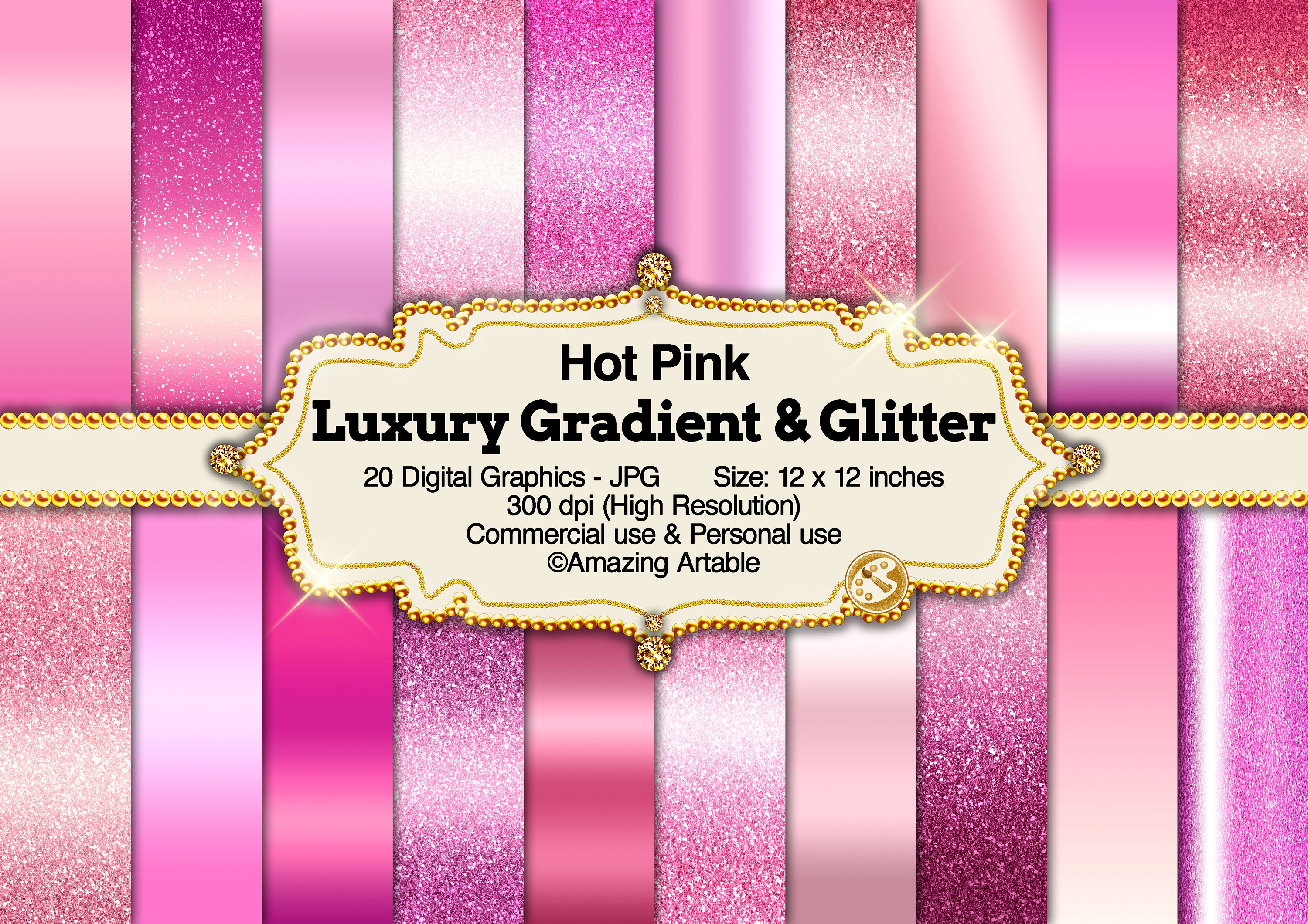 Hot Pink Digital Paper