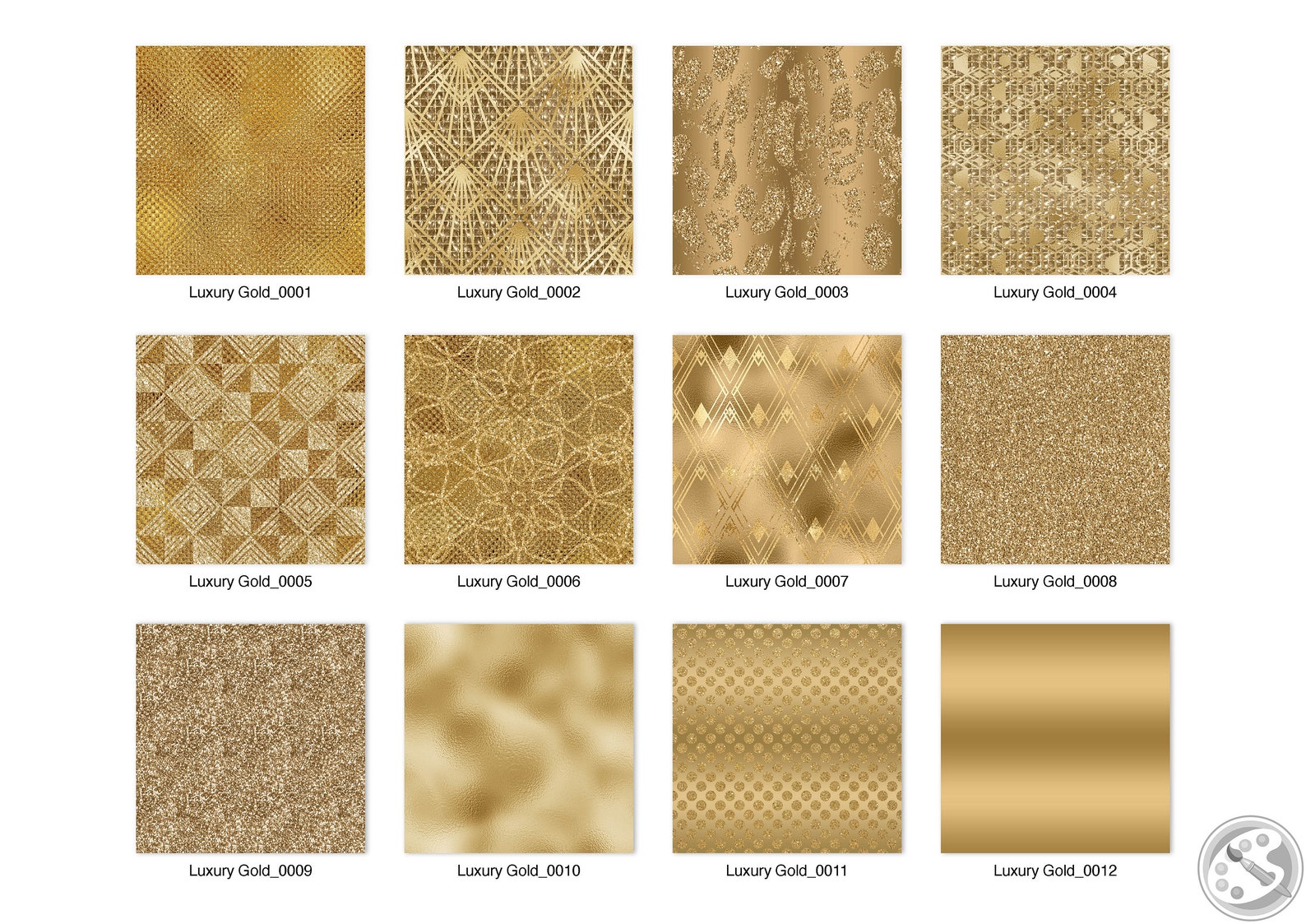 Luxury Gold Digital Paper 1: Shiny Seamless Metallic Gold - Etsy