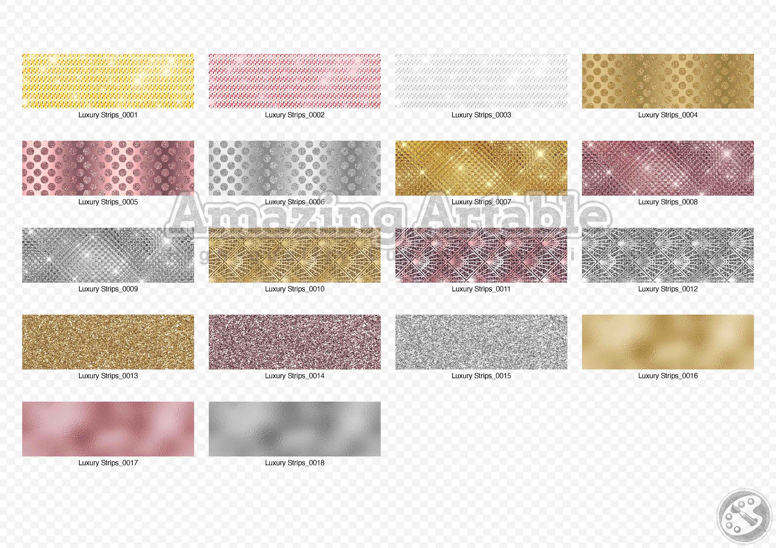 Luxury Strips Clipart: Sparkling Gold Strip Overlays Luxury Gold ...