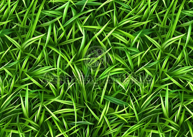 Green Grass Texture Seamless Digital Paper: Printable Grass Pattern ...