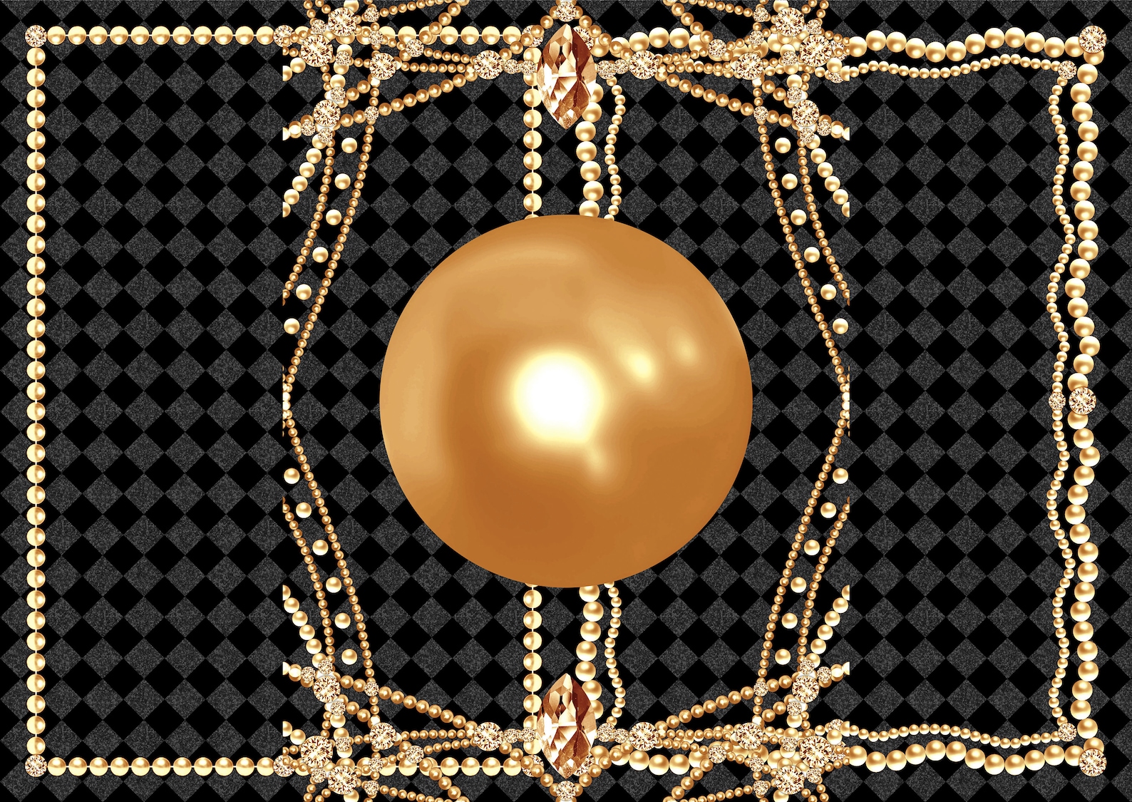 Amazing Pearl Frame Clipart: 5 Colors Luxury Pearl Overlays Vintage ...