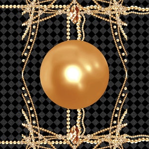 Amazing Pearl Frame Clipart: 5 Colors Luxury Pearl Overlays Vintage ...