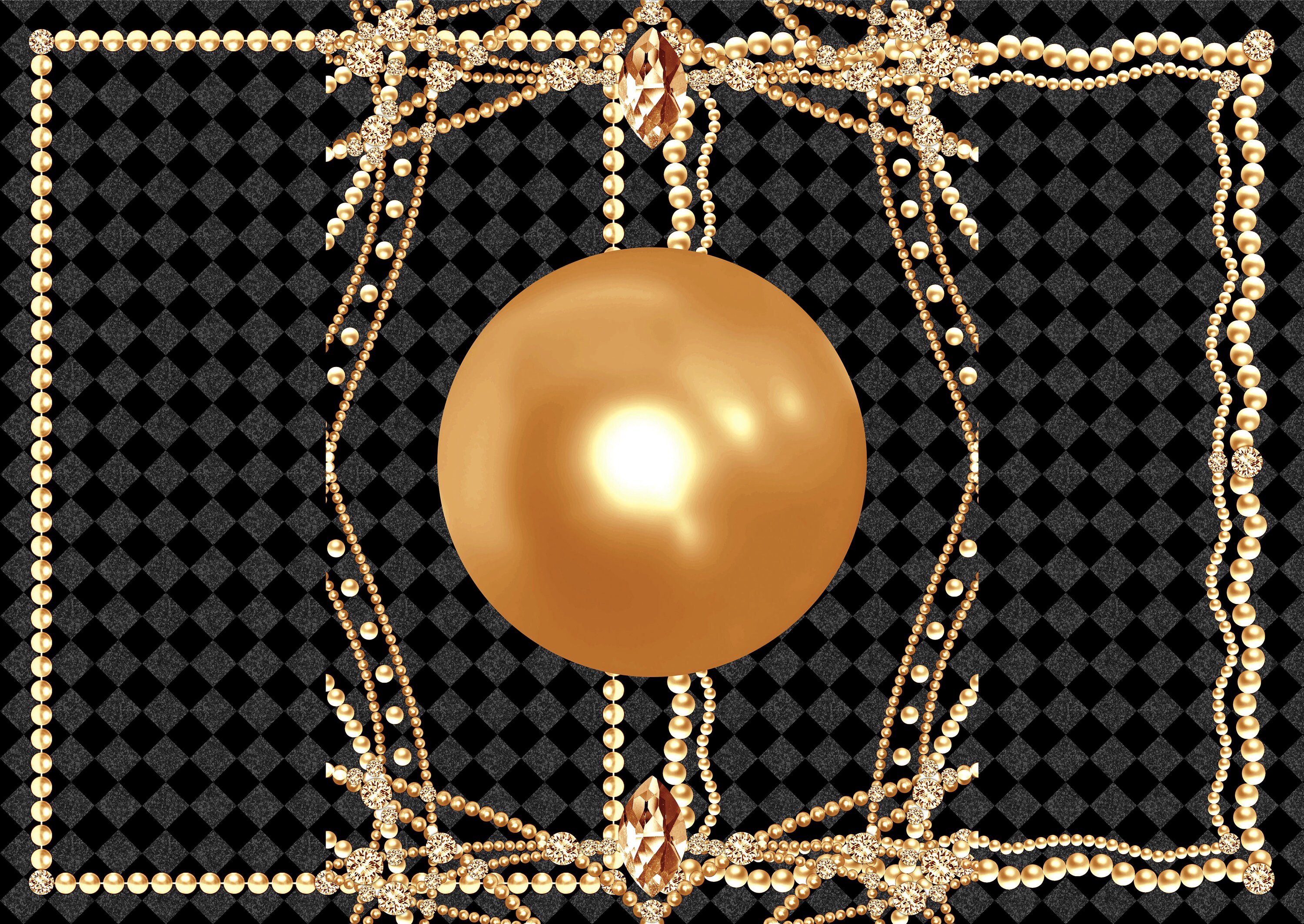 Amazing Pearl Frame Clipart: 5 Colors Luxury Pearl Overlays Vintage ...