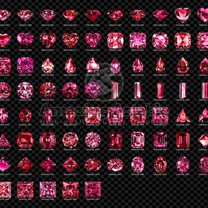 Luxury Ruby Diamonds Clipart: Ruby Gemstones High-quality Ruby Gems ...
