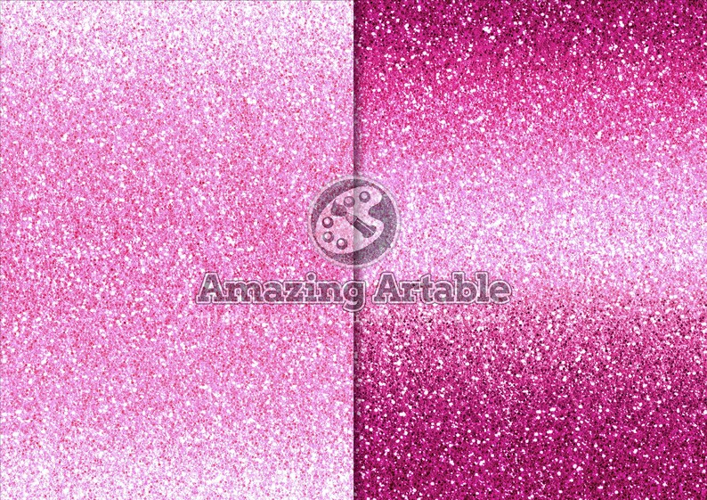 Pink & Purple Ombre Digital Paper: Seamless Pink Glitter - Etsy