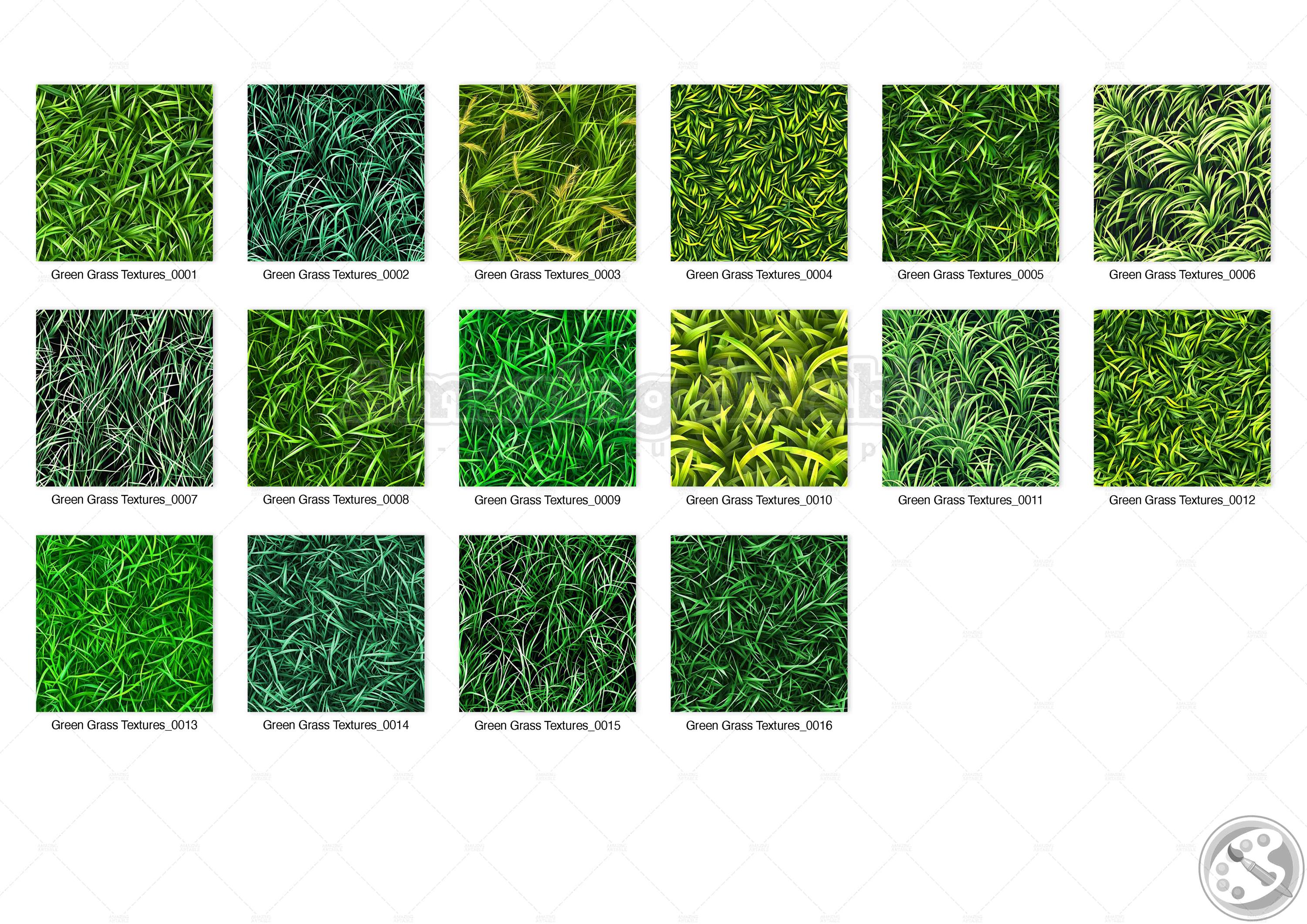 Green Grass Texture Seamless Digital Paper: Printable Grass Pattern ...
