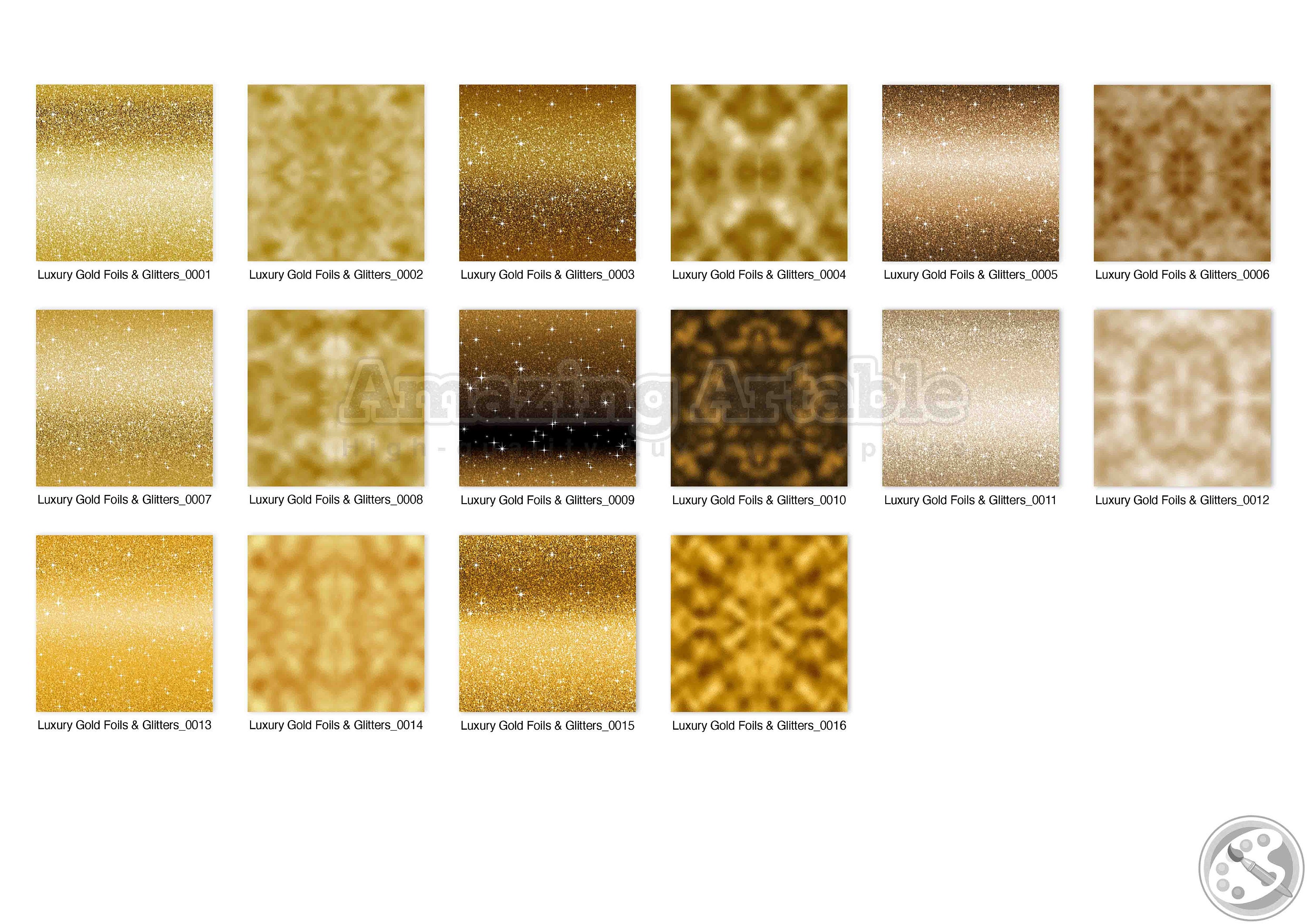 Luxury Gold Foils & Glitters Seamless Digital Paper: Gold Foil - Etsy