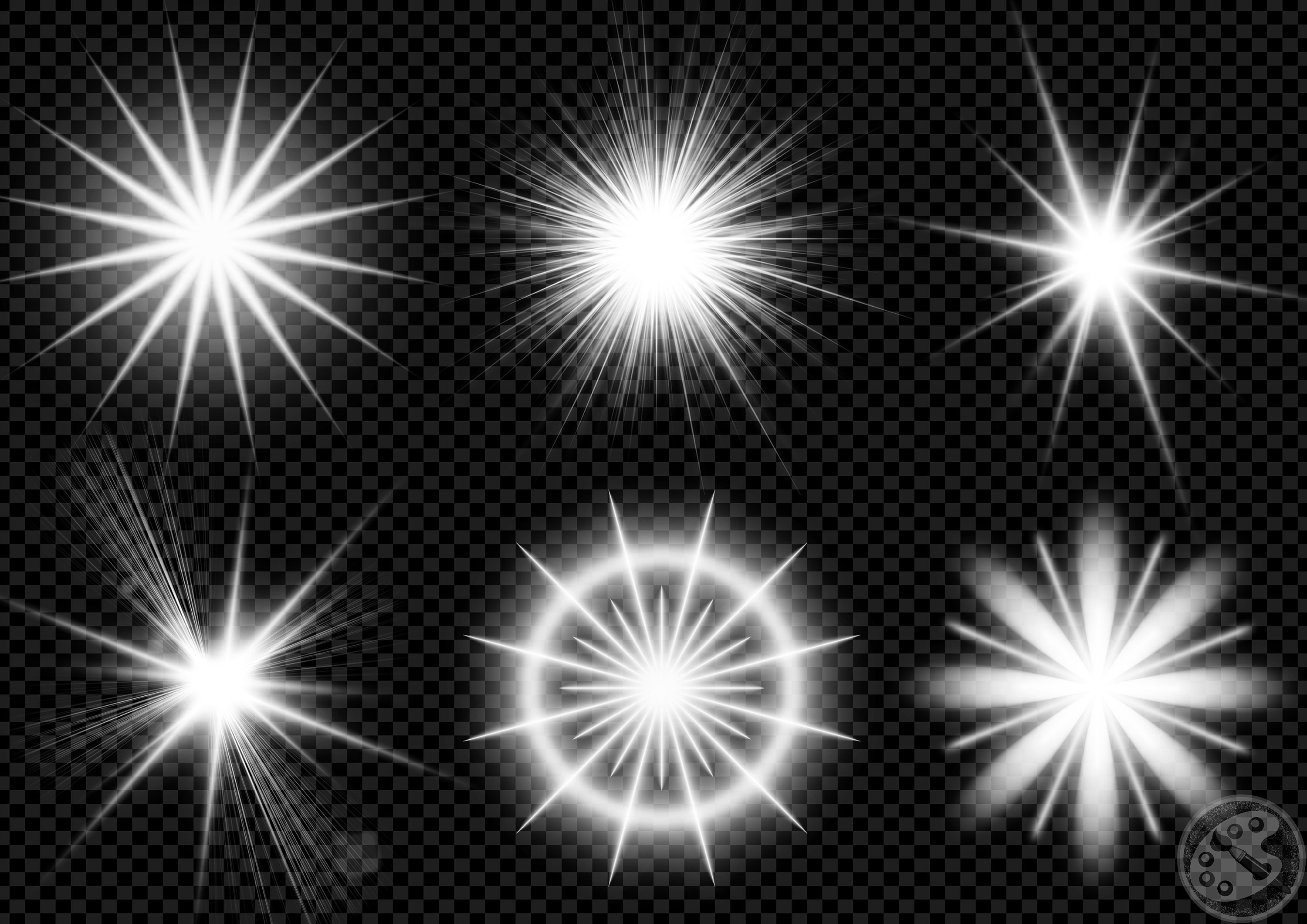Star Light Flare Clipart: Flare Lights Sparkle Overlays Lens Flare Star ...