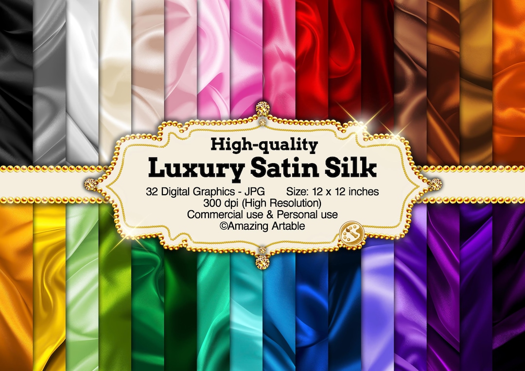 Luxury Satin Silk Digital Paper: Rainbow Silk Background Satin Silk ...