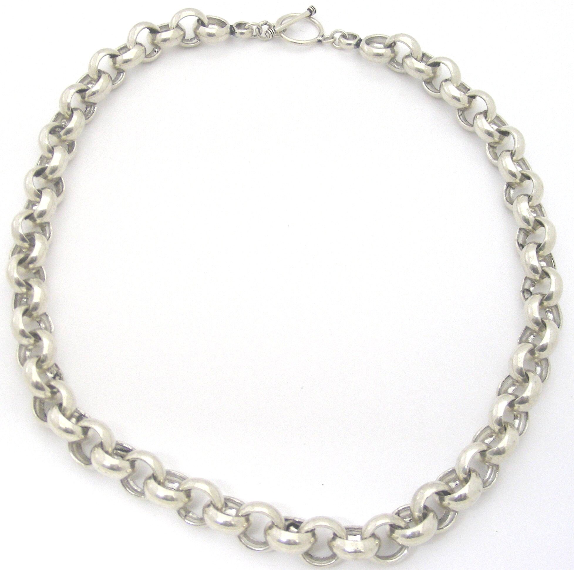 Handmade Sterling Silver .925 Link Chain Necklace - Etsy