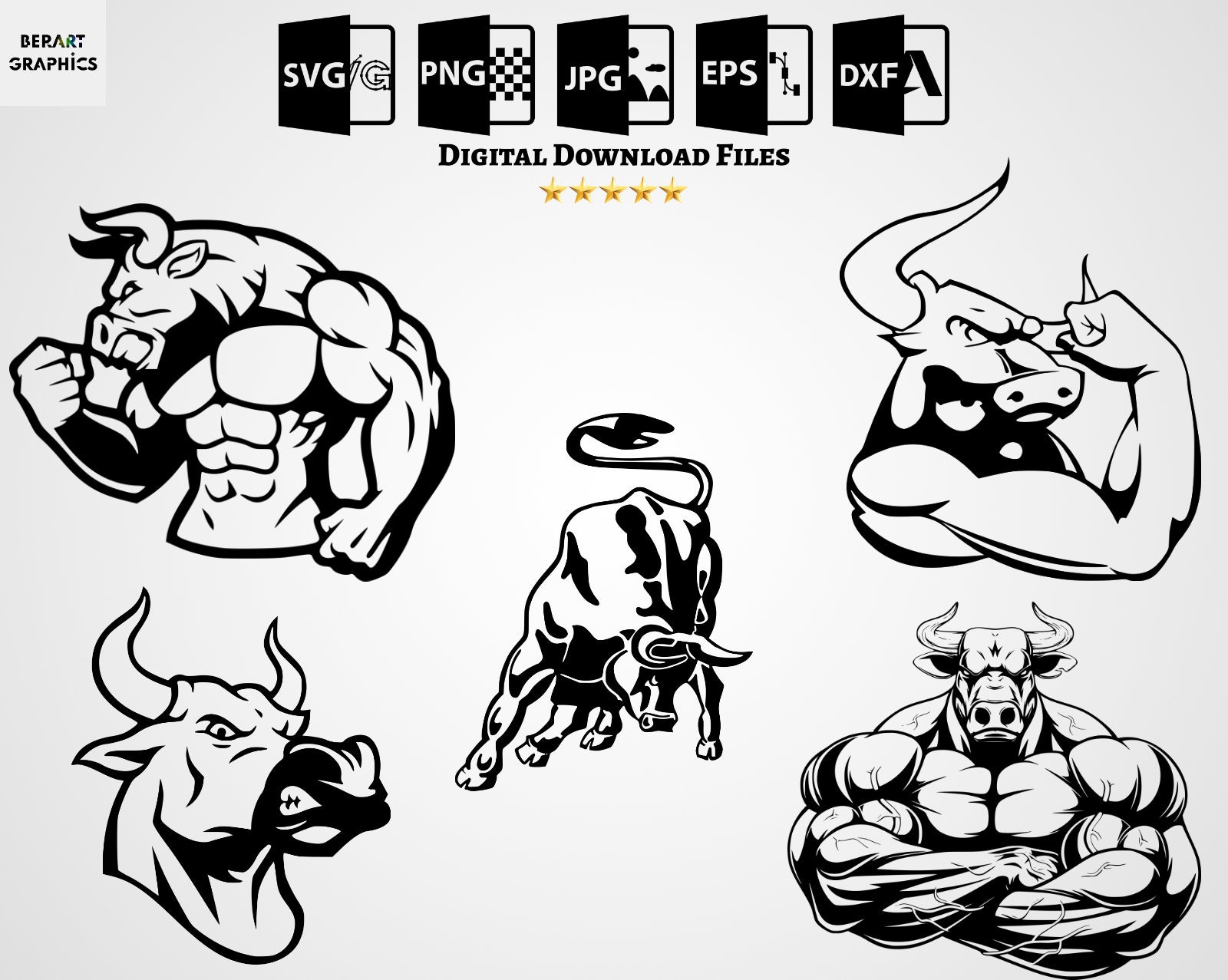 30 Bull SVG Bundle: Angry Bull Vector Graphics (digital Download) - Etsy