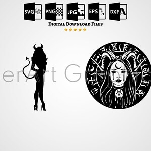 Devil Girls Svg, Devil Woman Svg, Devil and Angel Girls Svg, Devil Girl ...