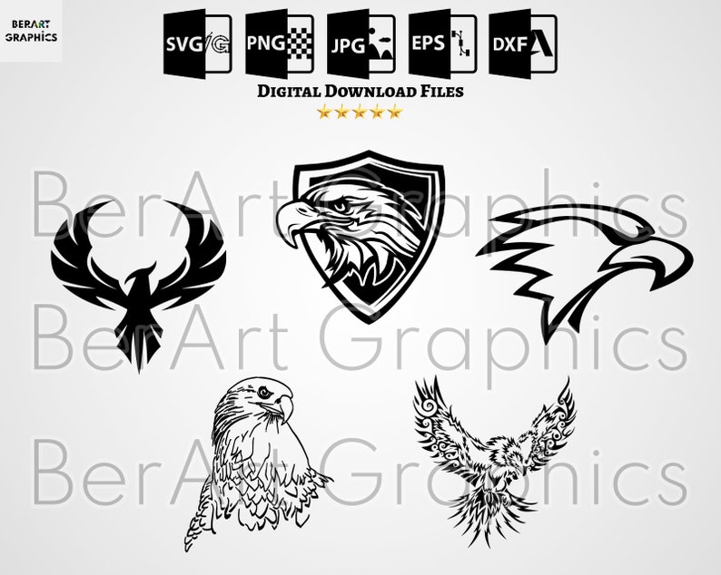 Eagle Svg Bundle, Eagle Clipart, Eagle Cut Files, Eagle Head Svg, Eagles Bird Svg Files for ...