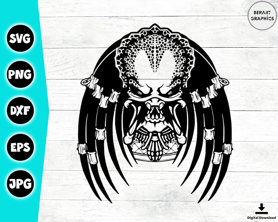 Alien Predator Svg,alien Svg, Predator Svg, Alien Vs Predator Vector ...