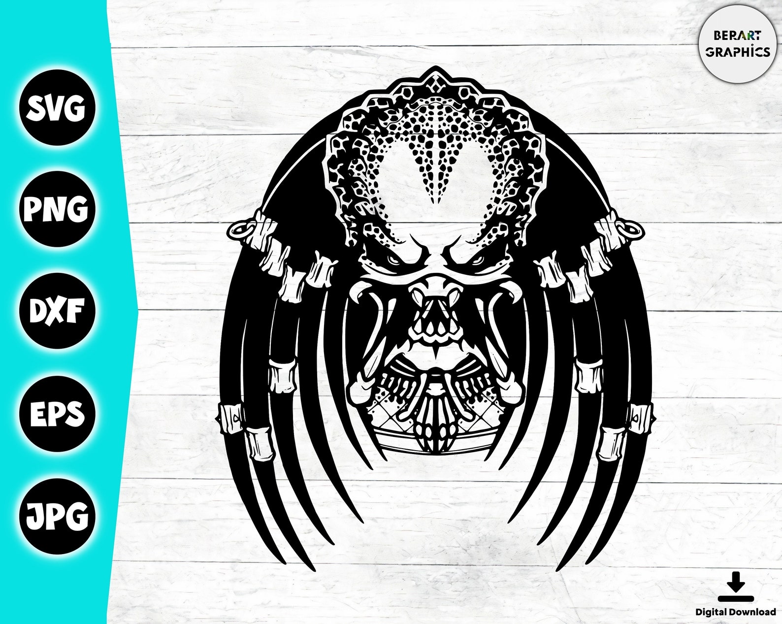 Alien Predator Svg,alien Svg, Predator Svg, Alien Vs Predator Vector ...