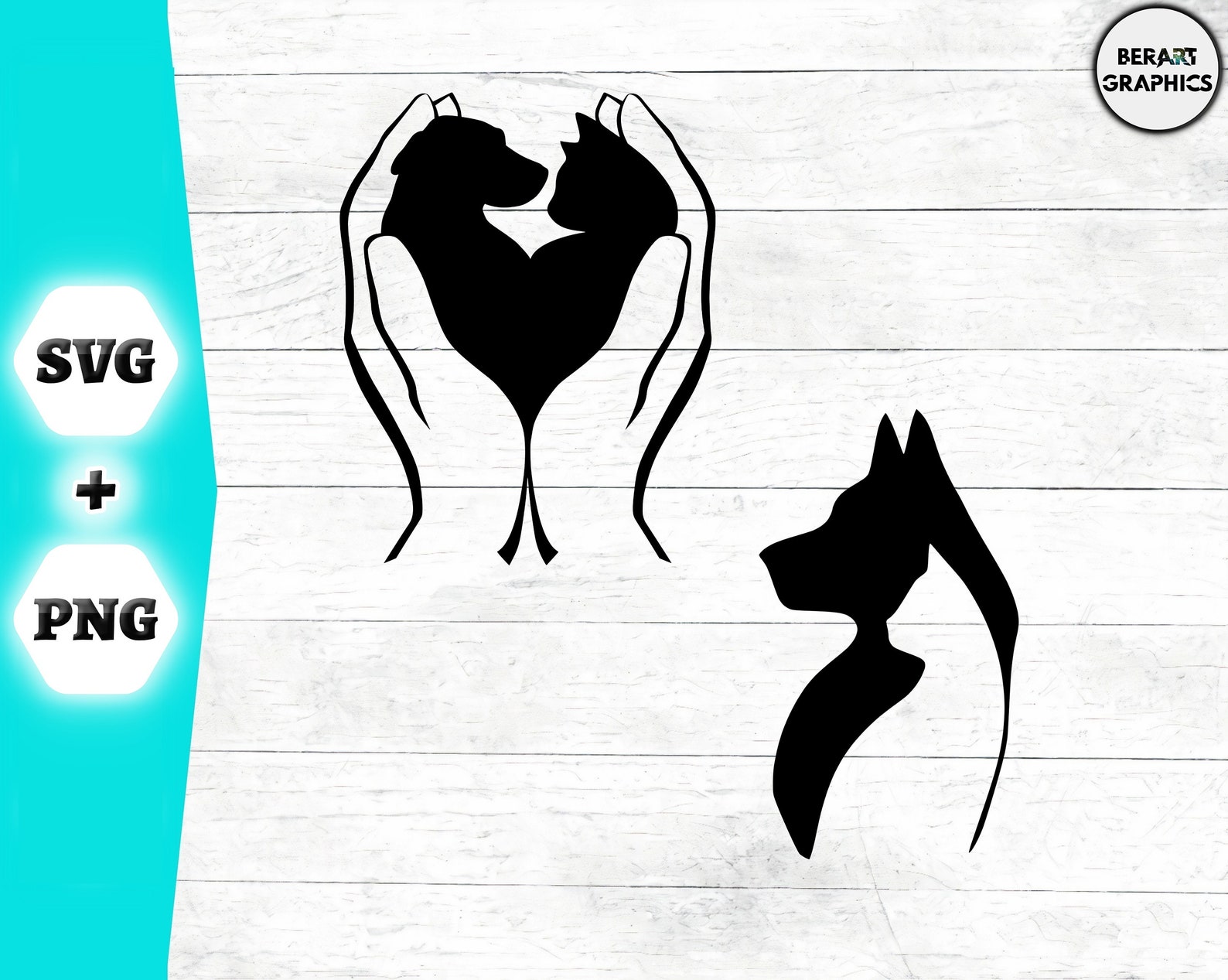 Dog and Cat SVG, Dog and Cat Clipart, Dog With Cat Svg, Dog and Cat ...