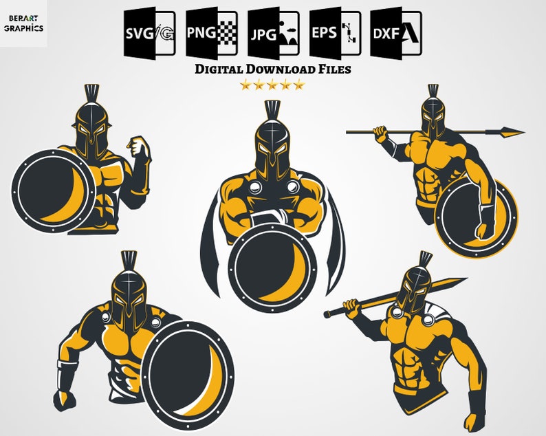 Spartan Gladiator Svg Bundle, Helmet Svg, Spartan Warrior Helmet ...