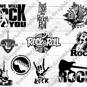30 Rock N Roll Svg Bundle, Rock Music Svg, Svg File for Cricut, Cut ...