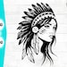 Native American Girl Svg, American Native Png File, Indian Woman ...