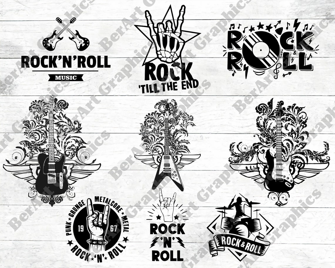 30 Rock N Roll Svg Bundle Rock Music Svg Svg File for - Etsy