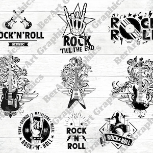 30 Rock N Roll Svg Bundle, Rock Music Svg, Svg File for Cricut, Cut ...